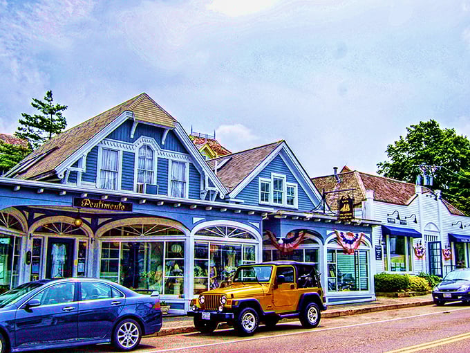 Chatham's blue Victorian shops look like they're dressed for a perpetual seaside party that's been going since the Kennedys were neighbors.