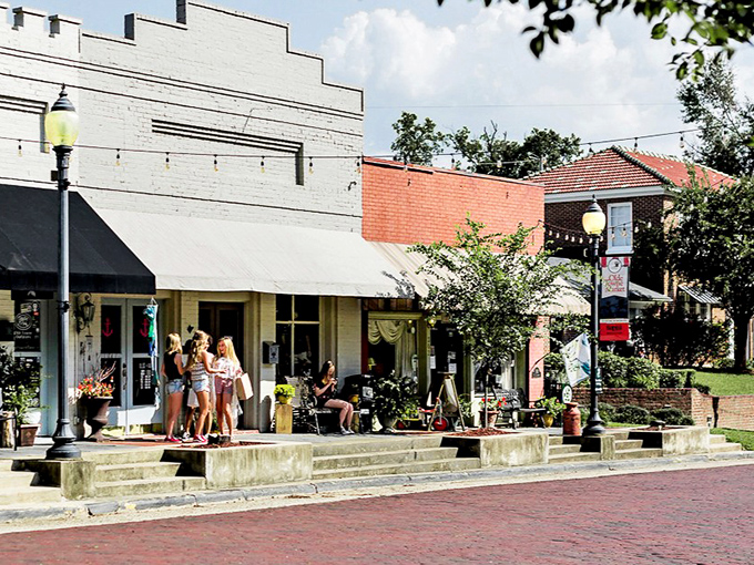 Clinton's church steeples and community buildings speak to its heart. A town that still believes in Sunday gatherings. 