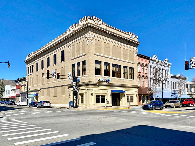 Danville's imposing courthouse stands like a Victorian sentinel, watching over the town with architectural grandeur.