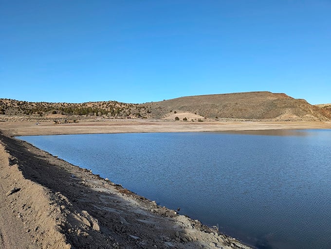 Echo Canyon's campground nestled against dramatic cliffs. Your RV reservation comes with a side of geological wonder and a sunset to remember.