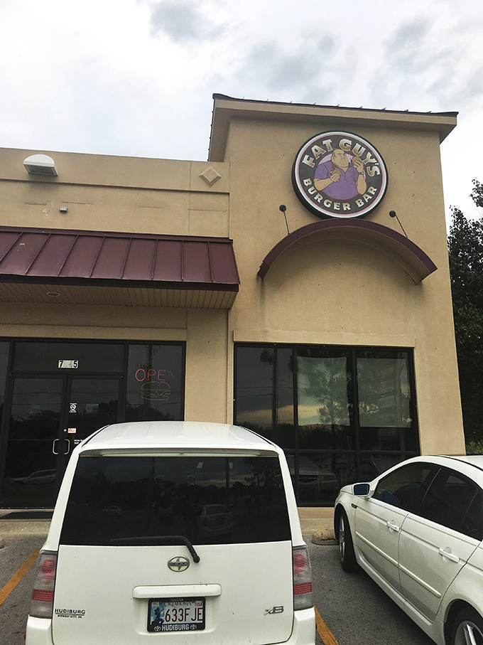 Fat Guy's cartoon mascot tells you everything you need to know&mdash;this place isn't for dainty appetites or calorie counters.