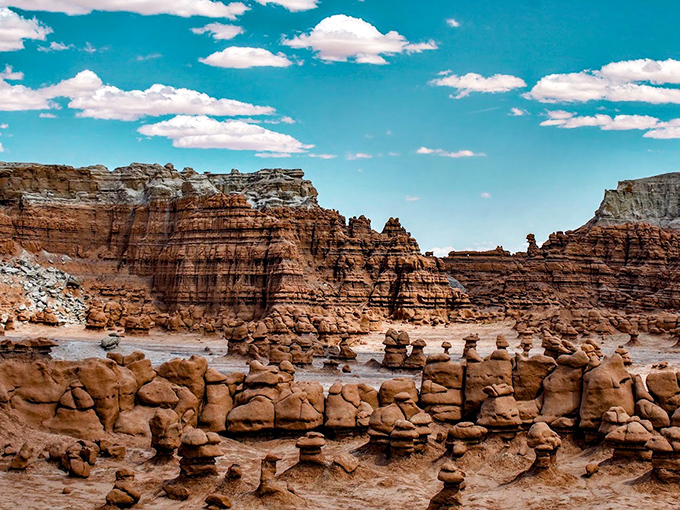 Goblin Valley State Park: An army of stone creatures frozen in time. Like walking through nature's sculpture garden!