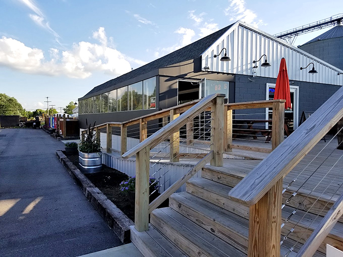 Johnson's modern-rustic vibe and wooden staircase invite you to climb your way to BBQ heaven.