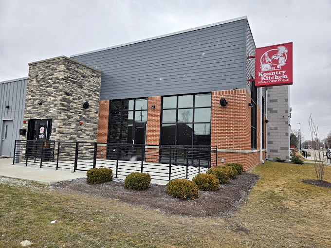 Modern meets traditional at Kountry Kitchen - a temple of soul food draped in contemporary architecture.