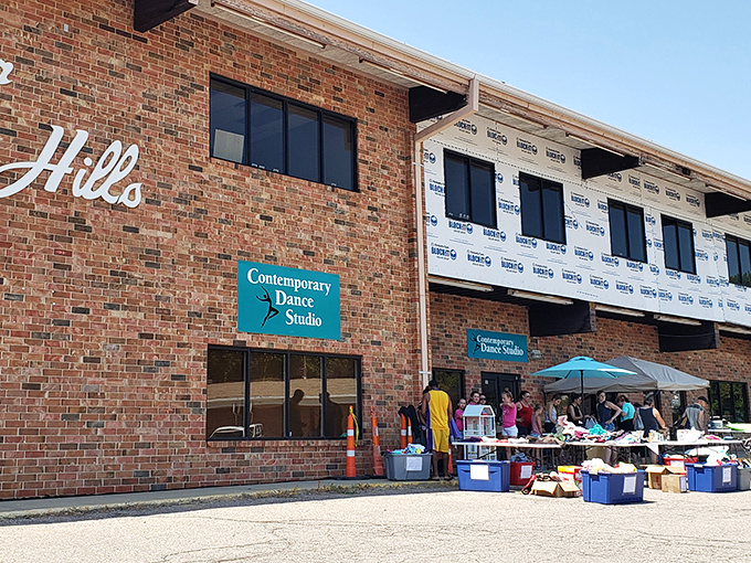 Brick-and-mortar magic at Memory Lane, where the dance studio upstairs has no idea about the bargain dancing happening below.