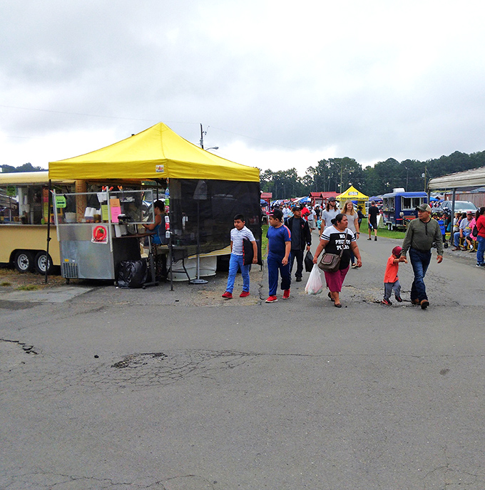 Mountain Top Flea Market sprawls across the Alabama countryside like a temporary city built by the bargain gods themselves.