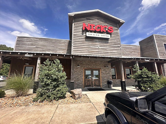Nick's modern building stands tall with purpose. When you see that cow on the sign, you know you're in the right place.