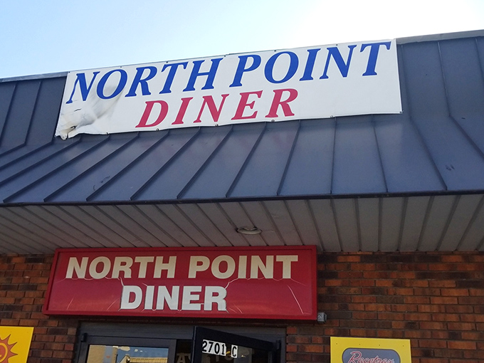North Point Diner's no-nonsense signage tells you exactly what you need to know: good food lives here, fancy pretensions don't.