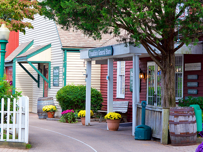 Old Mystic's colorful storefronts welcome visitors with the kind of small-town hospitality that makes you want to linger all afternoon.