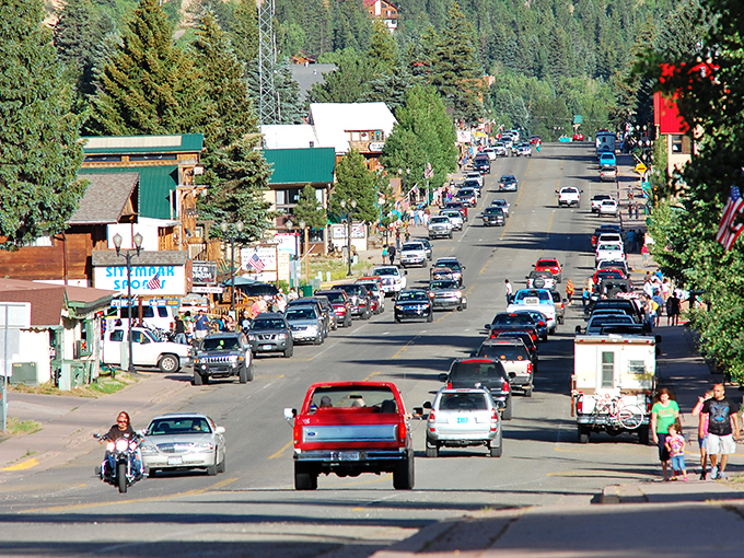 Main Street bustles with visitors seeking mountain magic in a town that feels like Colorado's charming southwestern cousin.