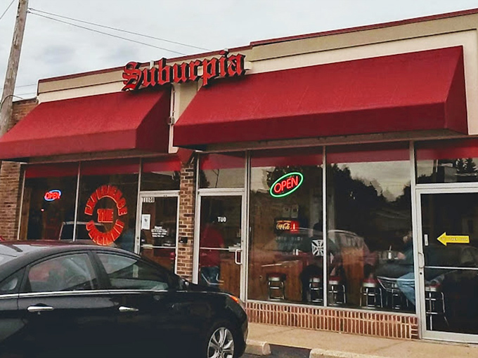 Suburpia's bold red awnings have been beckoning sandwich lovers since bell-bottoms were first in fashion. 