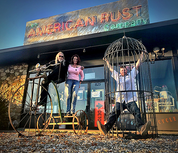Step into a time machine of industrial Americana &ndash; where that perfect rusty gear is waiting to become your living room centerpiece.