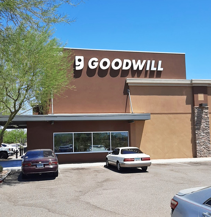 This Goodwill could be mistaken for a boutique&mdash;until you see the prices. Champagne selection on a sparkling water budget.