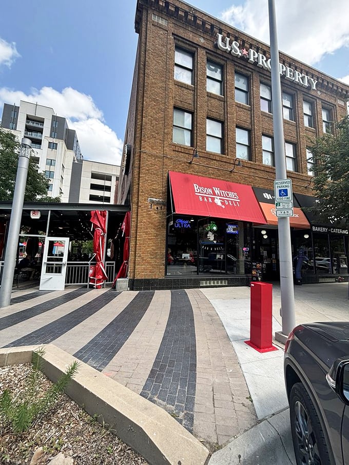 The historic brick building housing Bison Witches has stories to tell, but none as compelling as what happens between their bread slices.