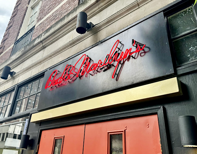 Bud & Marilyn's (Philadelphia): "Those orange doors swing open to reveal a retro-cool vibe that makes comfort food feel like a special occasion." 