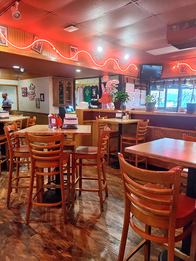 Red neon lights, wooden tables, and the promise of smoky delights&mdash;sometimes the simplest places hide the biggest flavors.