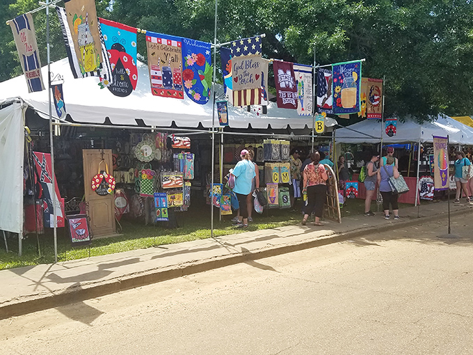 Shopping under Mississippi skies! Canton's outdoor market brings together artisans and bargain hunters in a tradition that spans generations.
