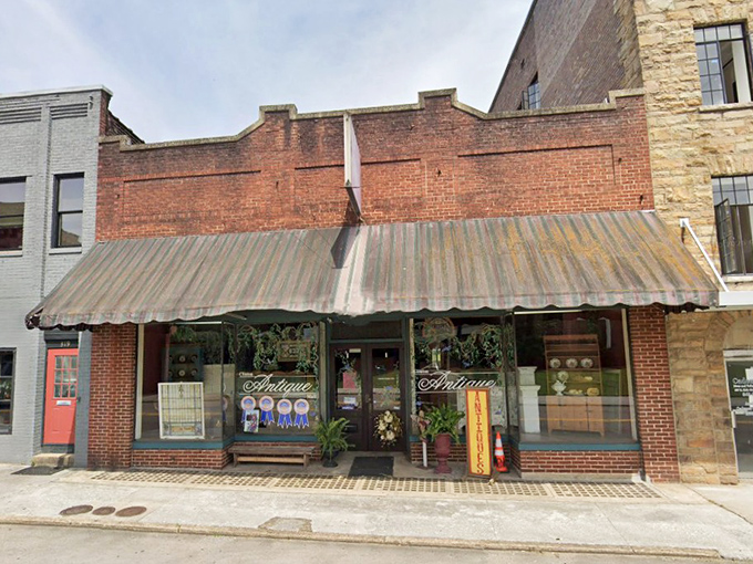 The elegant script on the window promises treasures within &ndash; Clinton Antique Mall delivers with small-town charm and big-city selection.