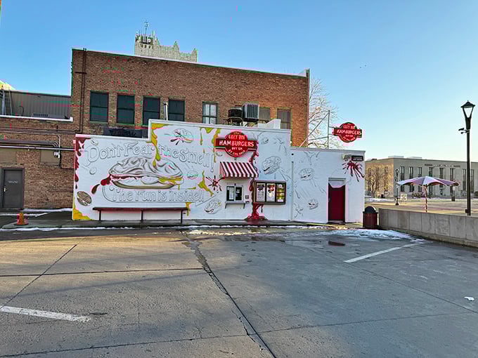 Cozy Inn: That hand-painted wall mural isn't just decoration&mdash;it's a preview of the flavor explosion waiting inside this Salina landmark.