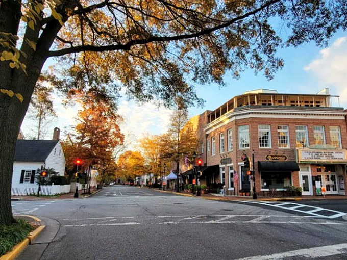 White columns and brick facades create Easton's timeless appeal&mdash;like comfort food for the architecture-hungry soul.