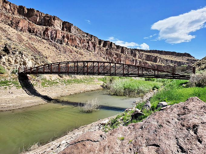 The serene waters of Echo Canyon Reservoir mirror the sky so perfectly you might forget which way is up. Vertigo with a view!