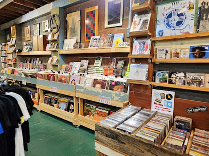 Vinyl heaven! Fat Rabbit's record collection could turn anyone into a music snob faster than you can say "limited pressing."