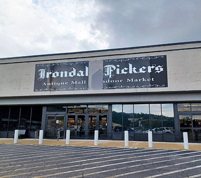 The minimalist signage offers an understated invitation to explore. Don't be fooled&mdash;inside is a maximalist's dream come true.