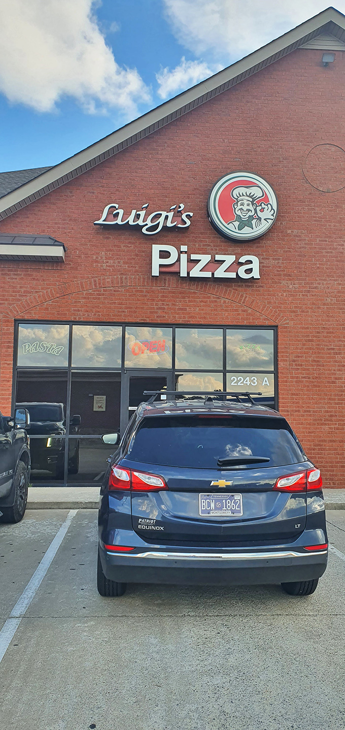 That cheerful chef logo isn't just cute &ndash; it's Luigi's way of saying "we take pizza seriously, but we have fun doing it."