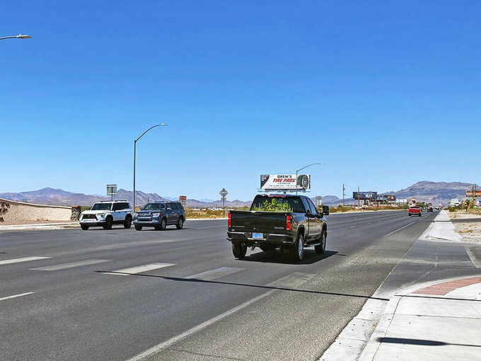 The mountains beyond Pahrump turn dramatic at sunset, creating a daily show that beats anything on your streaming services.