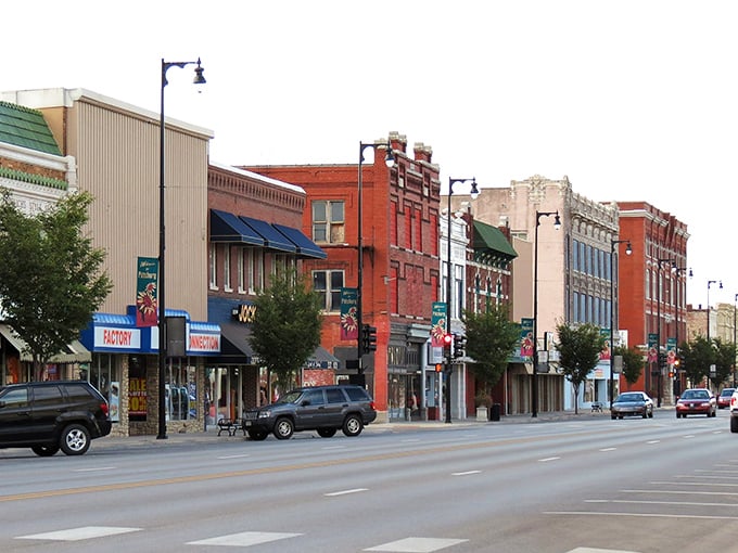 Pittsburg's main street is a community where retirement doesn't mean pinching every penny.