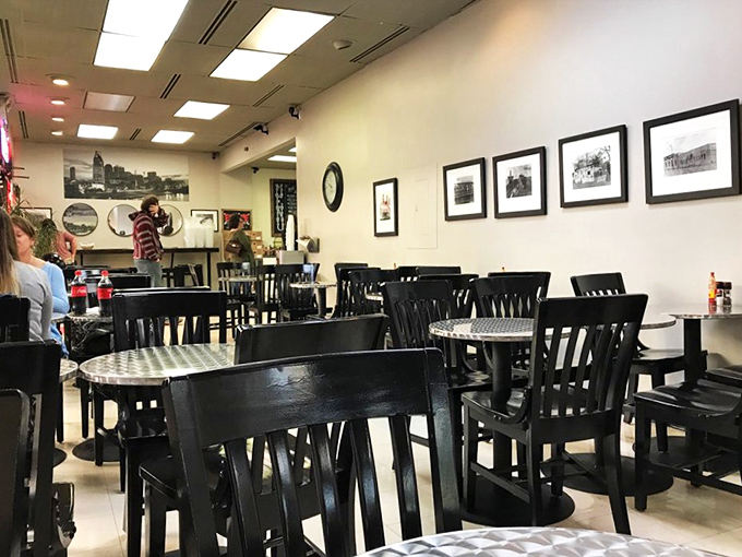 Black chairs, white walls, and sandwiches that could make a food photographer weep&mdash;sometimes simplicity is the ultimate sophistication.