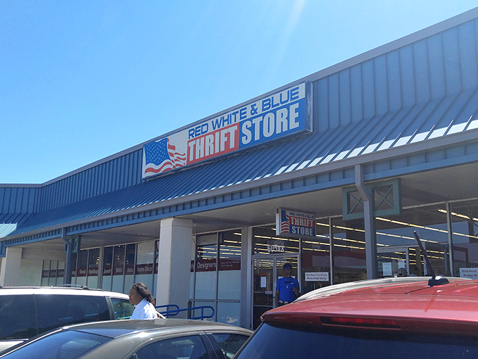 Under clear blue Louisiana skies, Red White & Blue promises a treasure hunt that's as American as thrift shopping gets.