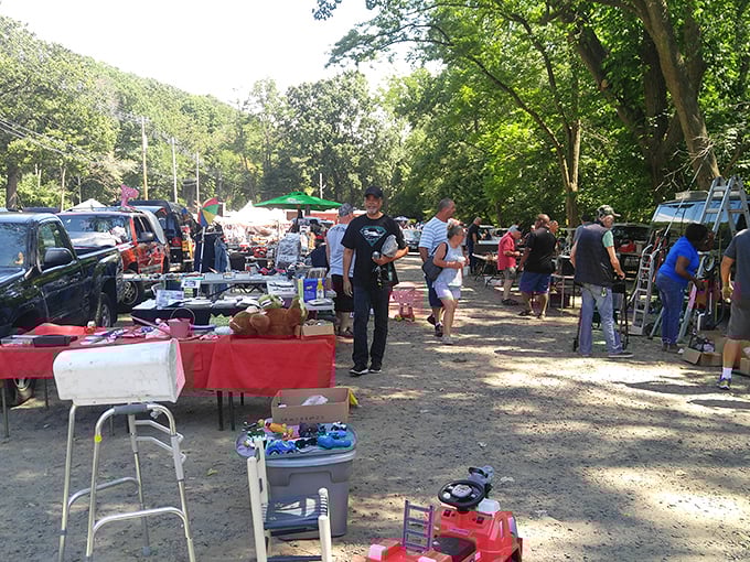 Shoppers navigate this treasure-filled wonderland with the determined focus of explorers. The hunt is half the fun!