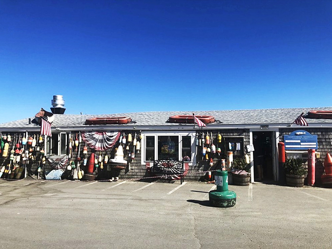 The weathered shingles and colorful buoys aren't mere decoration&mdash;they're proof that this place takes the ocean seriously.