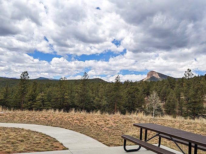 The reward for your hike through Staunton: emerald waters flowing beneath granite giants. Worth every step and every drop of sweat.