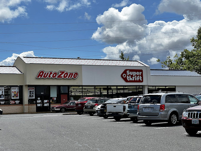 SuperThrift shares space with AutoZone&mdash;fix your car, then find a treasure! A one-stop shopping adventure under gorgeous Oregon skies.