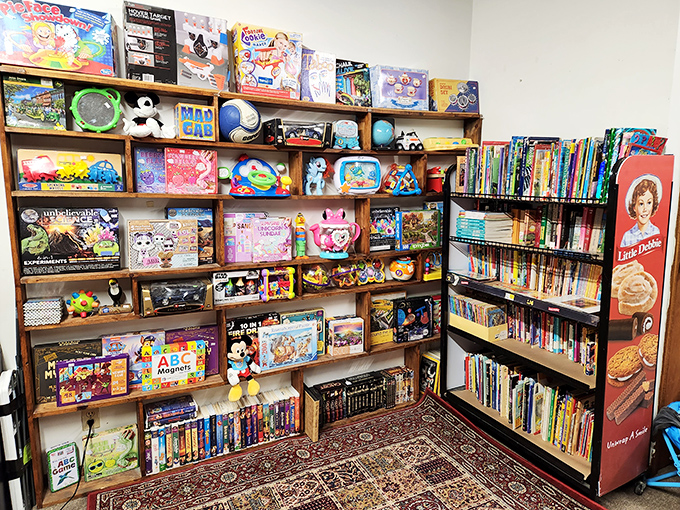 The Junktion sign promises and delivers. This brick facade holds more stories than a library and twice the adventure! 