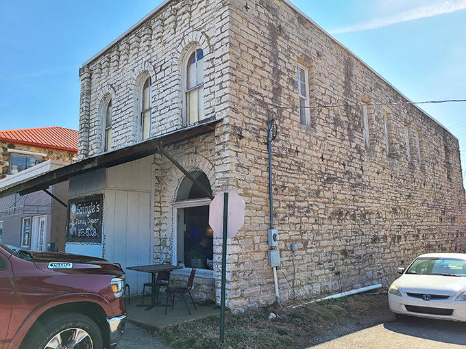 This charming stone building houses Swingle's Family Diner—where "family" isn't just in the name, it's in every bite.