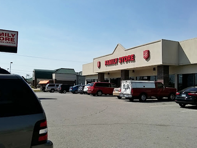 Thrift store, department store size! The Salvation Army's sprawling building houses enough bargains to furnish your home from floor to ceiling.