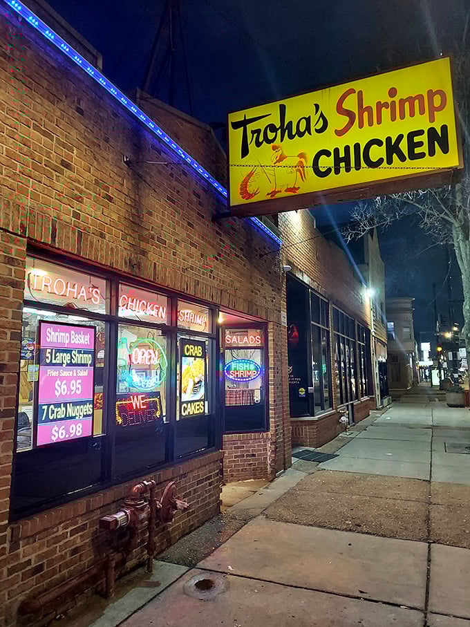 By night, Troha's neon glow feels like a lighthouse for the seafood-starved souls of Chicago.