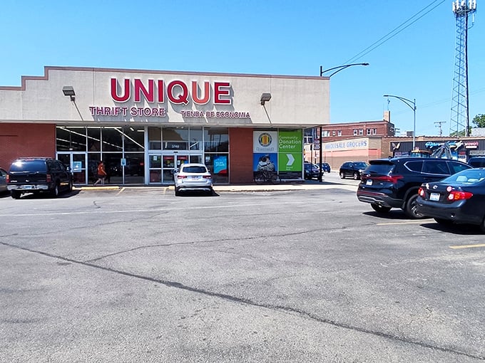Under those big red letters, an entire community finds common ground in the universal joy of discovering treasures.