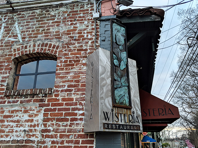 Exposed brick and vintage charm make Wisteria the perfect spot to elevate fried chicken from simple comfort food to culinary art.