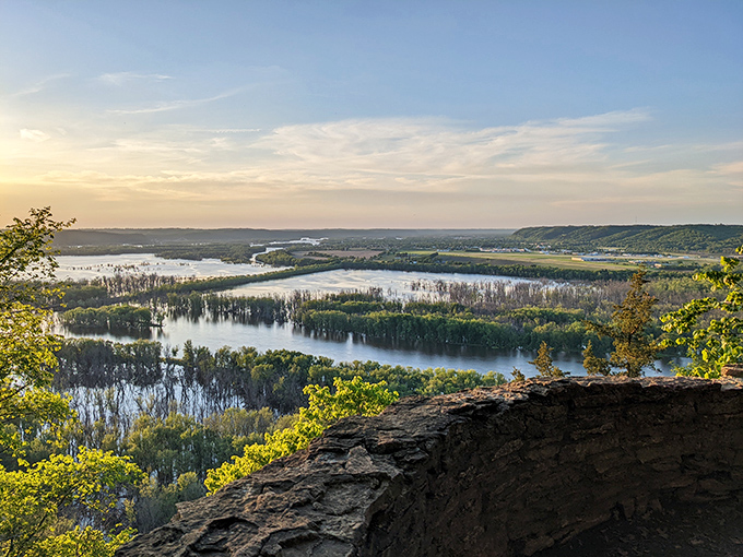 Sunset paints Wyalusing's autumn ridges in colors that would make even Bob Ross reach for extra paint.