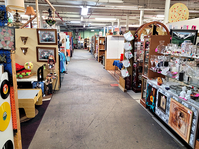 Where art meets commerce in a delightful jumble that makes museum curators twitch but treasure hunters rejoice.