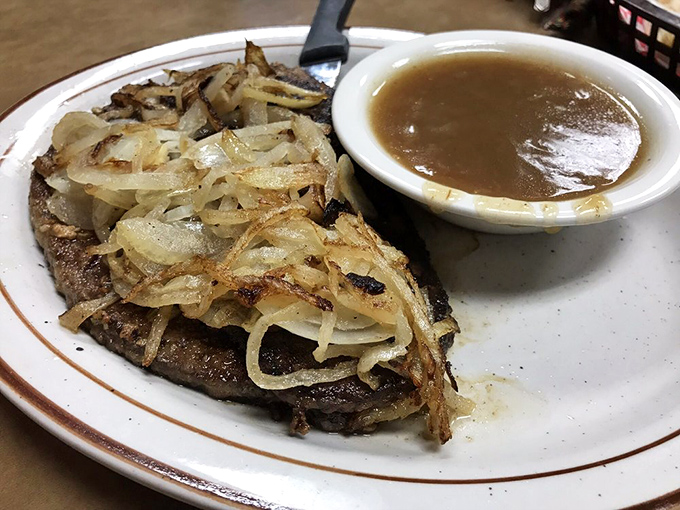 Liver and onions&mdash;the dish that separates casual diners from the true believers. Jimmy's version comes with a side of rich gravy that could convert even the skeptics.