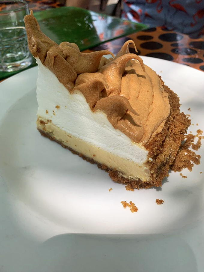 This isn't just key lime pie&mdash;it's Key West history on a plate, with meringue that stands taller than some Florida buildings.