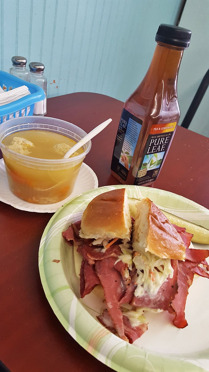 Two matzo balls floating like delicious dumplings in a sea of golden broth. Chicken soup for the soul isn't just a book series.