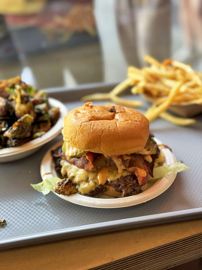 Behold the harmony of beef, cheese, pickles, and sauce&mdash;a culinary quartet that performs better together than the Beatles at their peak.