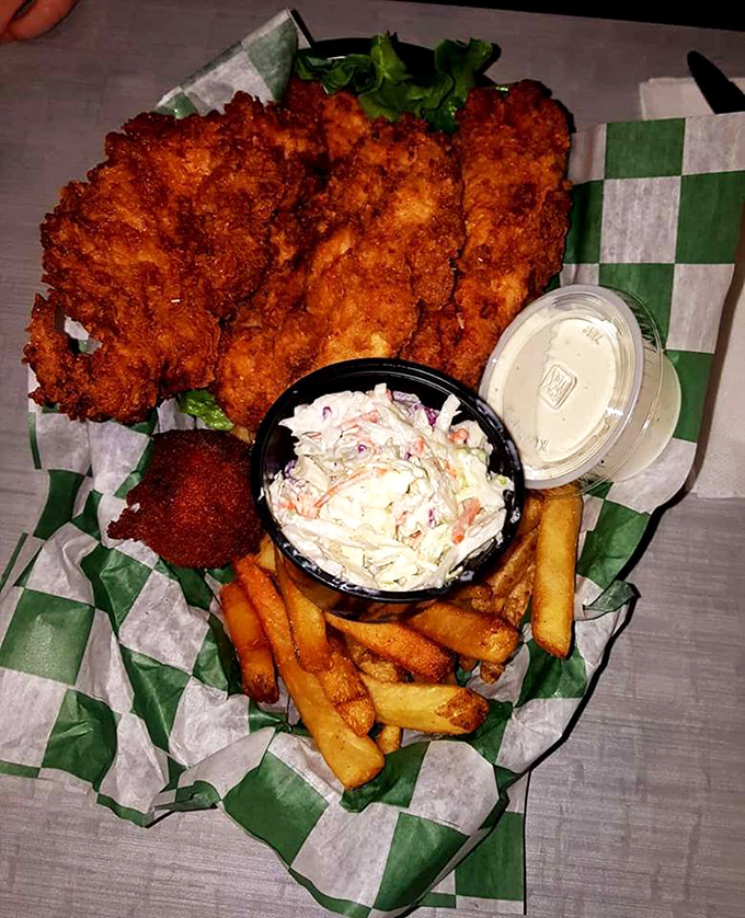 Chicken strips that actually taste like chicken&mdash;what a concept! Crispy, peppery coating gives way to juicy meat that puts fast food versions on the express train to shame.