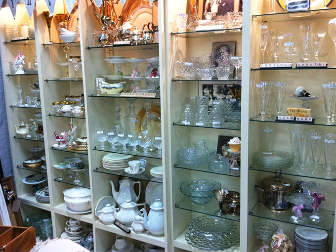 Crystal and china that have witnessed more dinner parties than you've had hot meals. Each piece whispers stories of special occasions past.